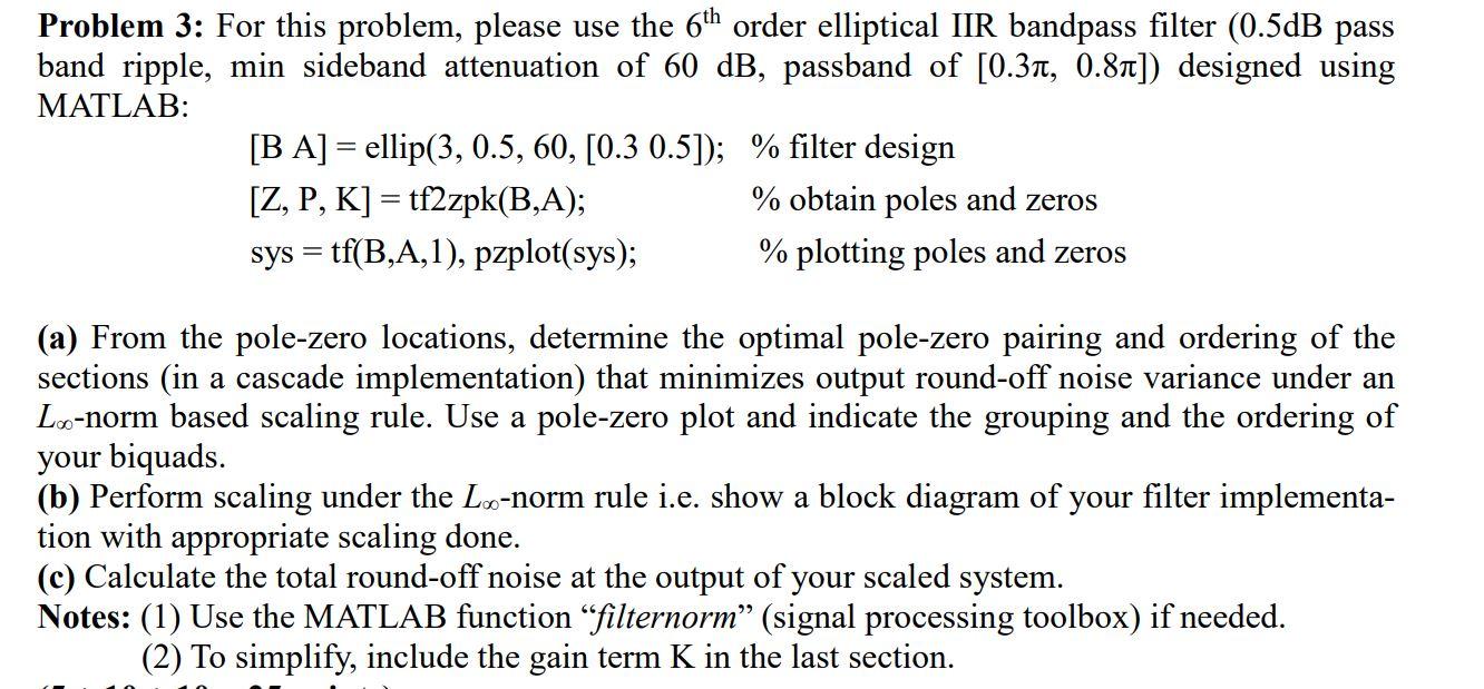 Problem 3: For this problem, please use the 6th | Chegg.com