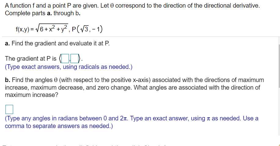 Solved A function f and a point P are given. Let o | Chegg.com