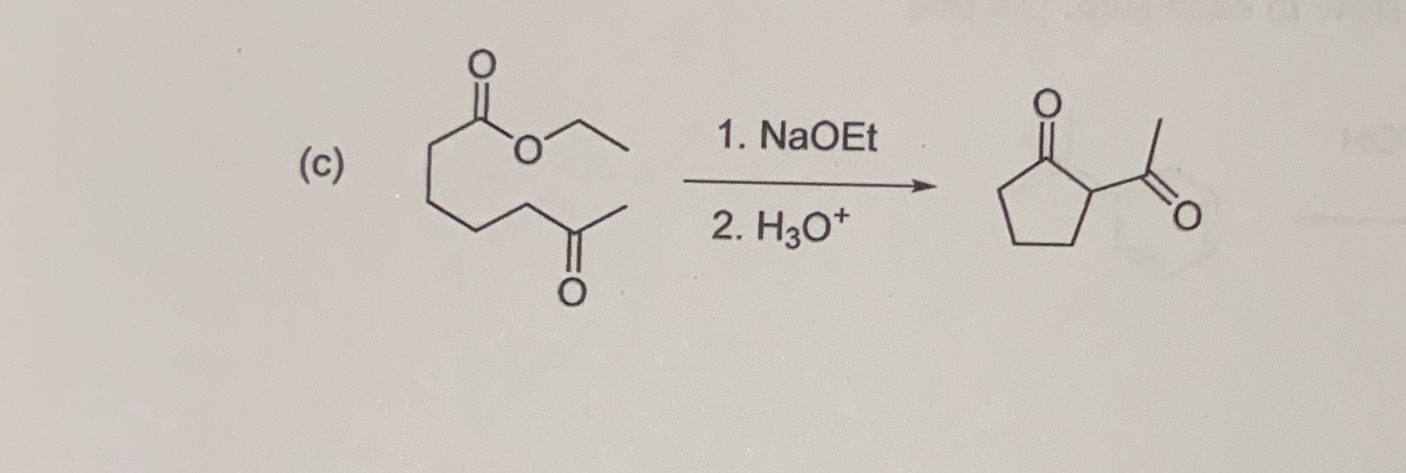 Solved 1. NaOEt 2. H30+ | Chegg.com