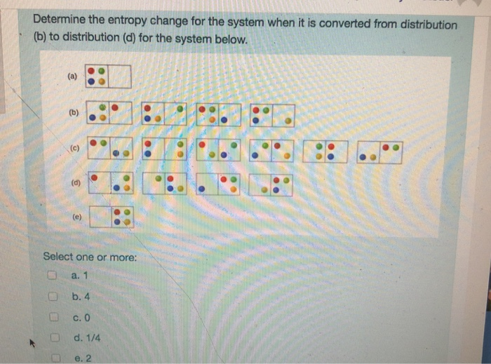 Solved Determine the entropy change for the system when it | Chegg.com