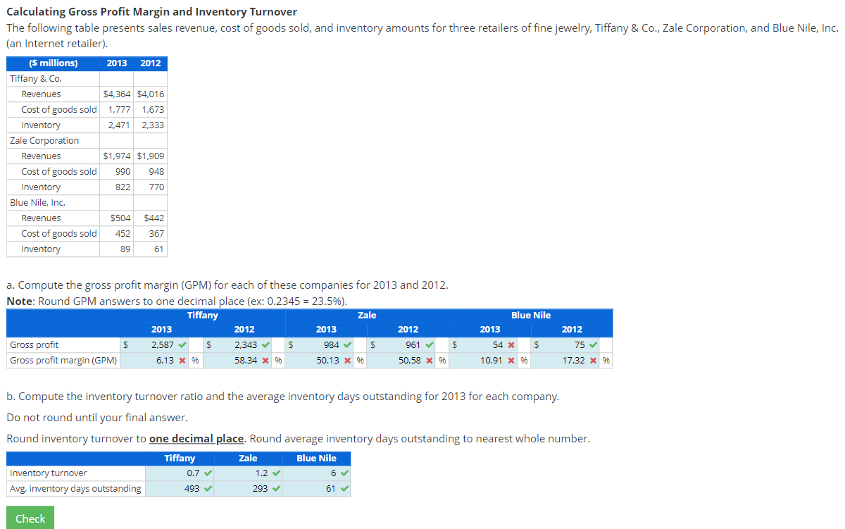 Solved Calculating Gross Profit Margin and Inventory | Chegg.com