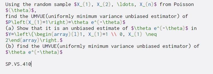 Solved Using the random sample $x_{1}, X_{2}, \ldots, X_{n}$ | Chegg.com