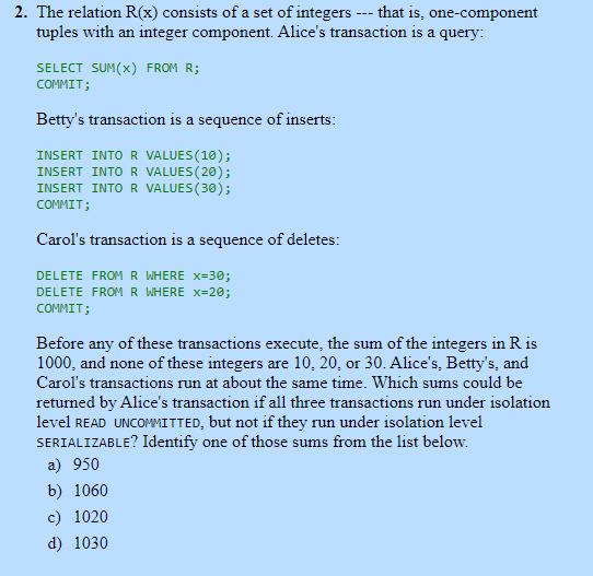 Solved The relation R(x) consists of a set of integers --- | Chegg.com