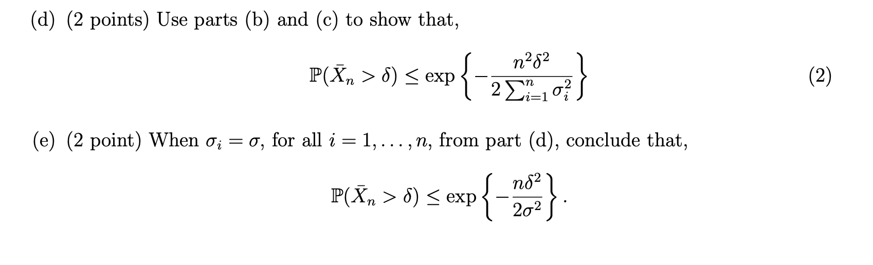 Solved Hoeffding's inequality provides an upper bound on the | Chegg.com