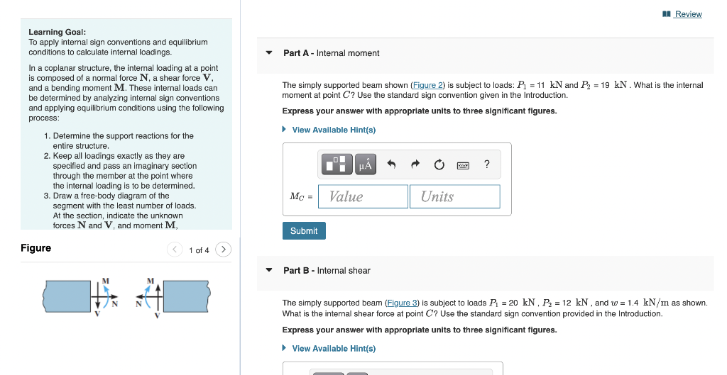 Solved Learning Goal: To apply internal sign conventions and | Chegg.com