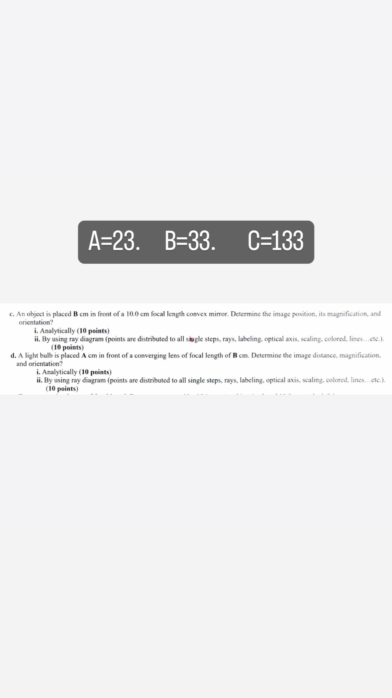 Solved A=23.B=33.C=133 | Chegg.com