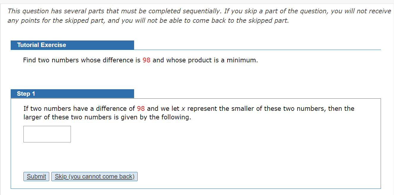 Solved This question has several parts that must be | Chegg.com