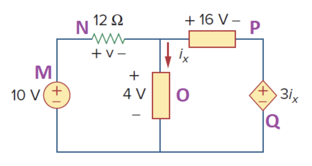 Solved find the power absorbed by each element. | Chegg.com