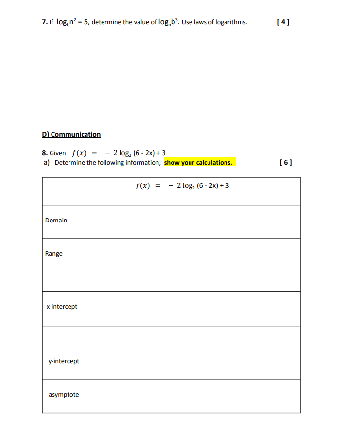 [Solved]: Can you please answer all questions 7. If ( l