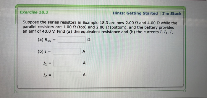 Solved Exercise 18.3 Hints: Getting Started | I'm Stuck | Chegg.com