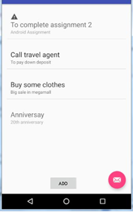 Solved Use android studio Develop a simple to-do list | Chegg.com