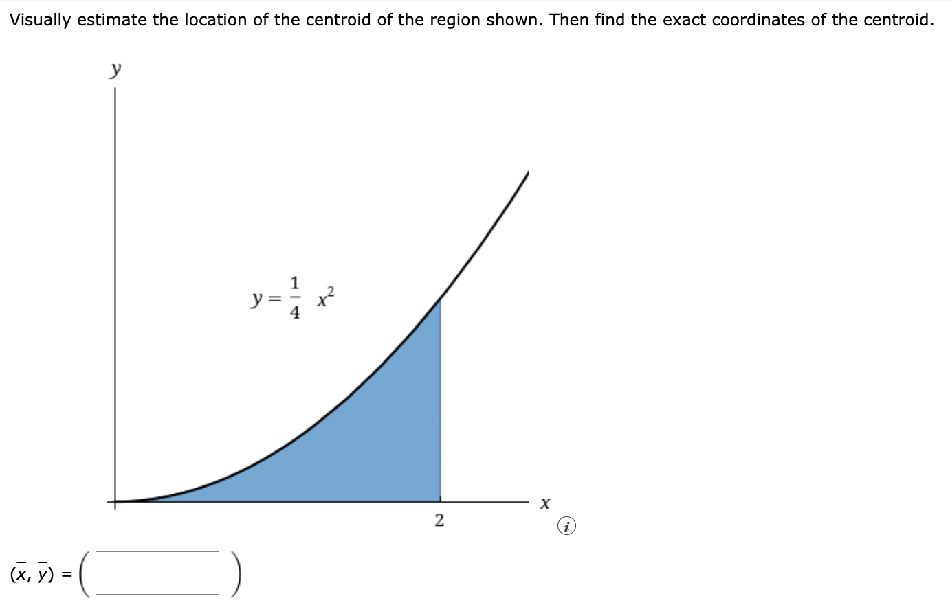 Solved Visually estimate the location of the centroid of the | Chegg.com