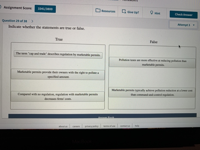 Solved Assignment Score: Resources Give Up?Hint 3341/3800 | Chegg.com