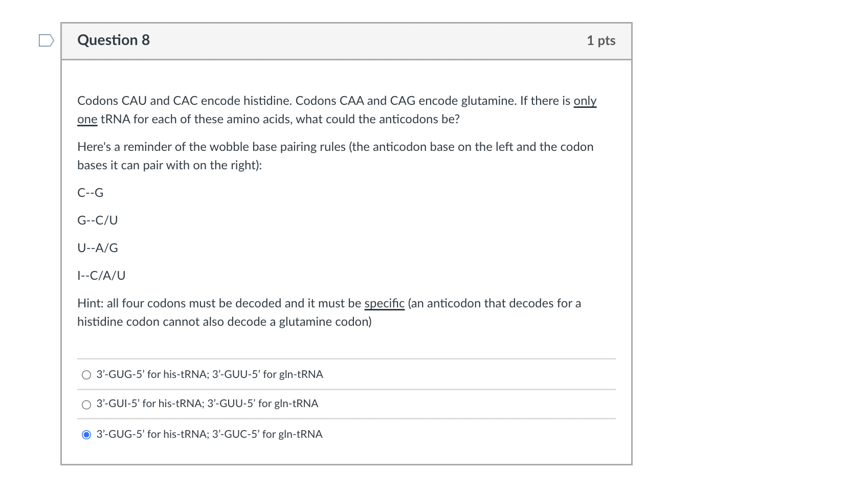 Solved Codons CAU and CAC encode histidine. Codons CAA and | Chegg.com