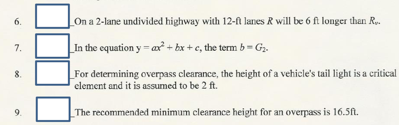 Solved LOn a 2-lane undivided highway with 12-ft lanes R | Chegg.com