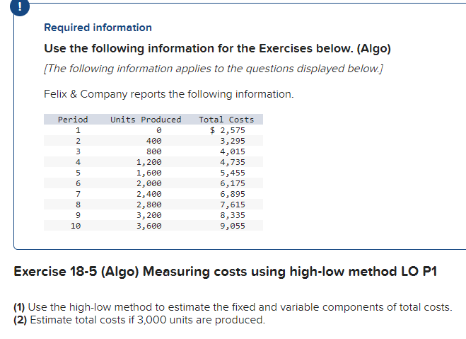 Solved Required information Use the following information | Chegg.com