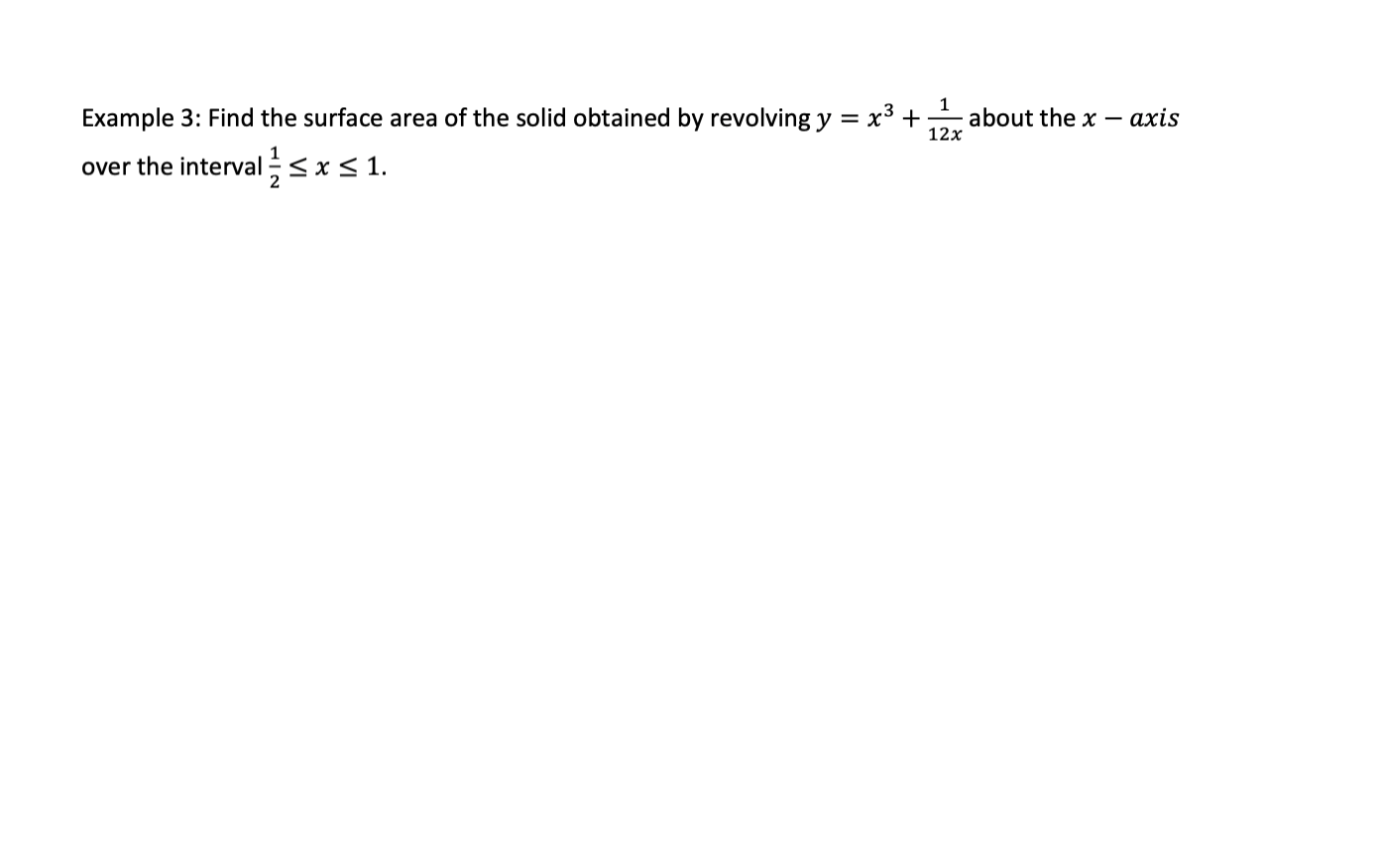Solved Example 3: Find the surface area of the solid | Chegg.com