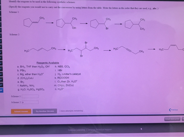 Solved Identify the reagents to be used in the following | Chegg.com