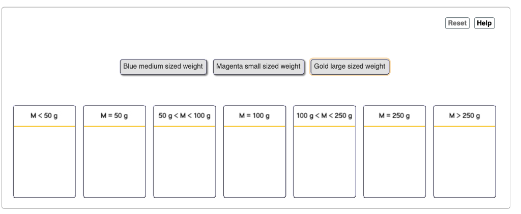 Use the simulation to compare the masses of the three | Chegg.com