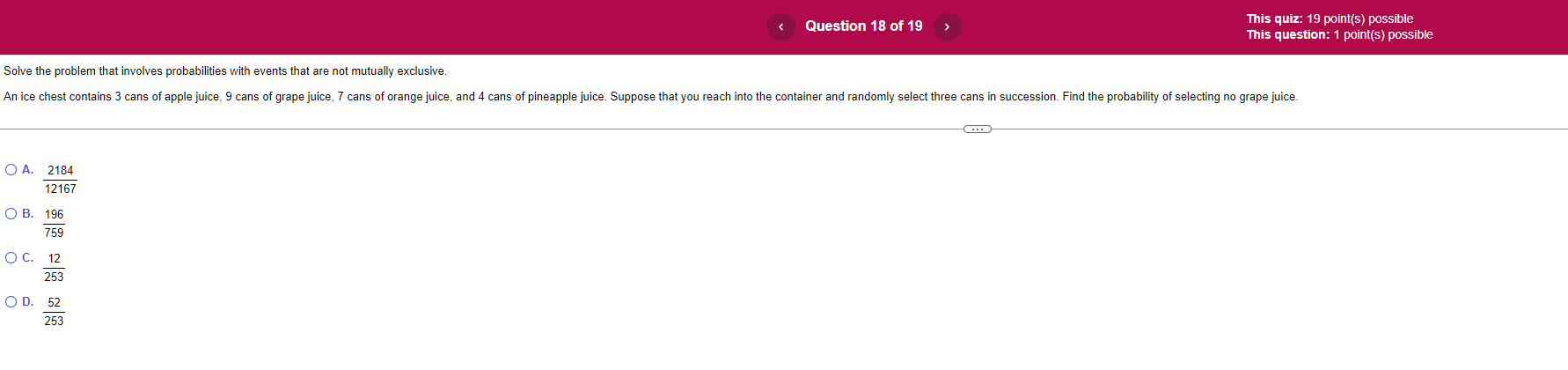 Solved Solve the problem that involves probabilities with | Chegg.com