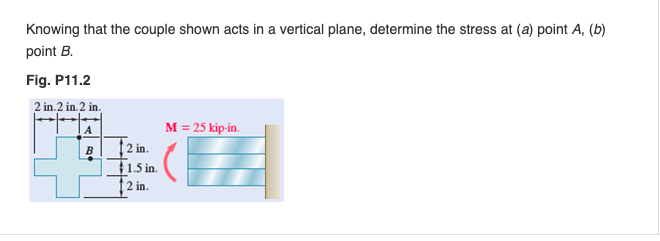 Solved Knowing that the couple shown acts in a vertical | Chegg.com