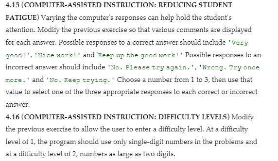 4.15 (COMPUTER-ASSISTED INSTRUCTION: REDUCING STUDENT | Chegg.com