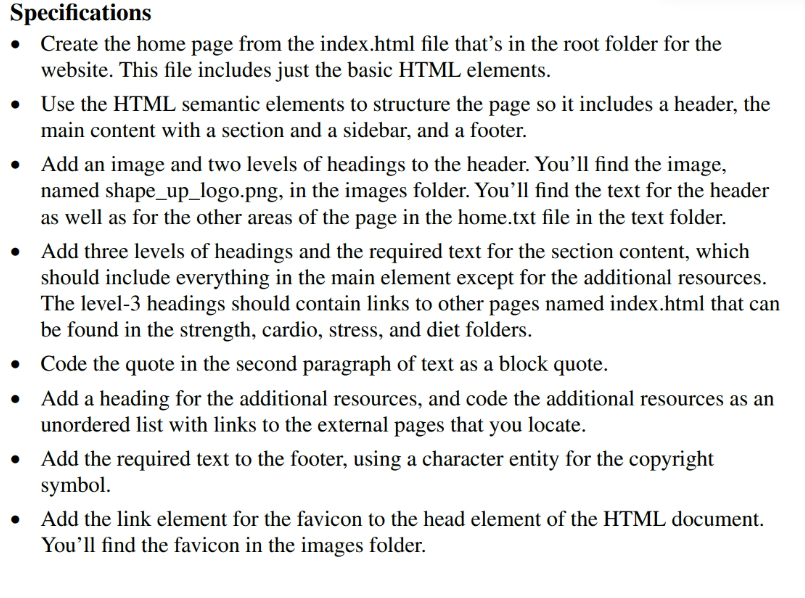 Solved Can someone please help me with murachs HTML and CSS | Chegg.com