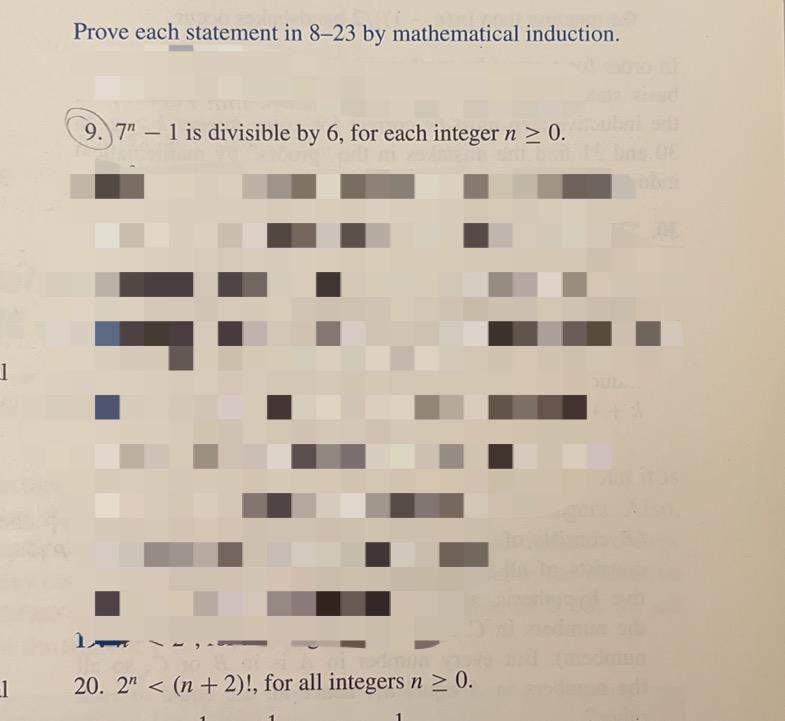 Solved Prove each statement in 8−23 by mathematical | Chegg.com