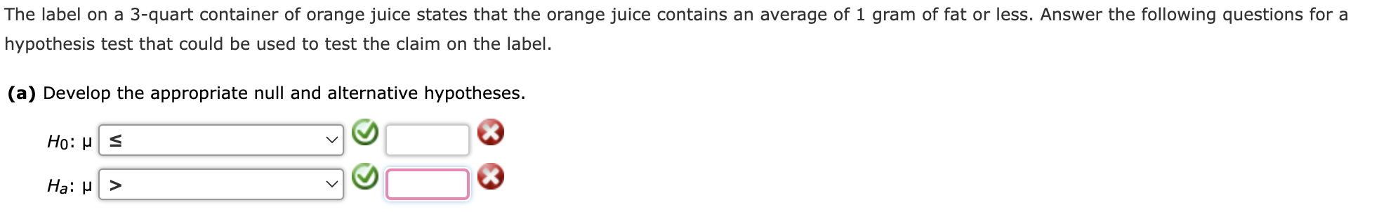 The label on a 3-quart container of orange juice | Chegg.com