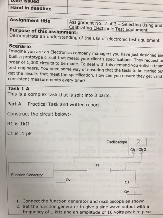 Solved Date issued Hand in deadline Assignment No: 2 of 3 | Chegg.com