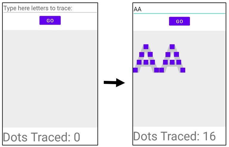Solved Android Studio: Need updating inflating letters. I'm | Chegg.com