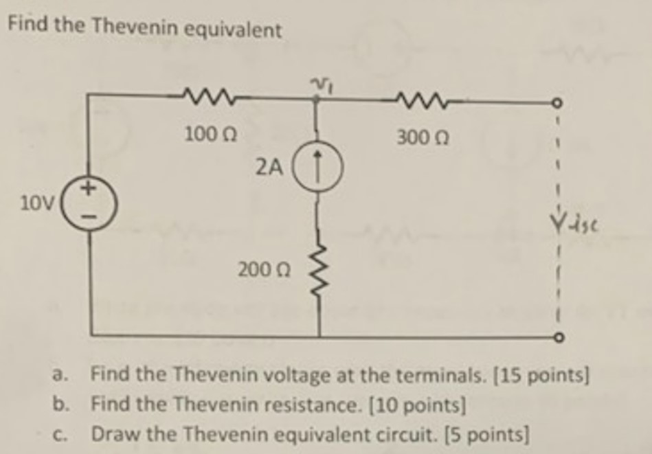 Solved Find the Thevenin equivalenta. ﻿Find the Thevenin | Chegg.com