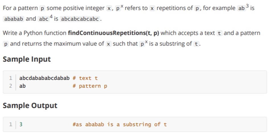 For a pattern p some positive integer x,px refers | Chegg.com For a pattern p some positive integer x,px refers | Chegg.com