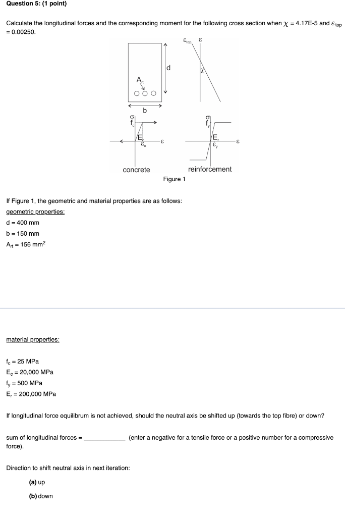 Solved Calculate the longitudinal forces and the | Chegg.com
