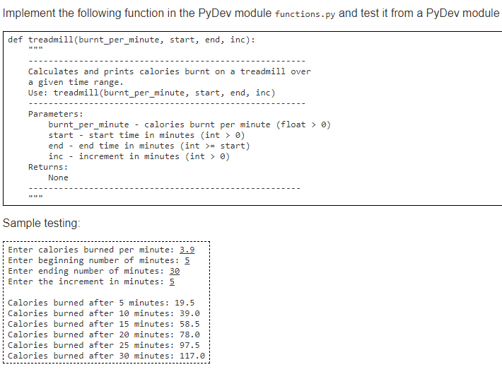 Solved Implement The Following Function In The Pydev Module 5314