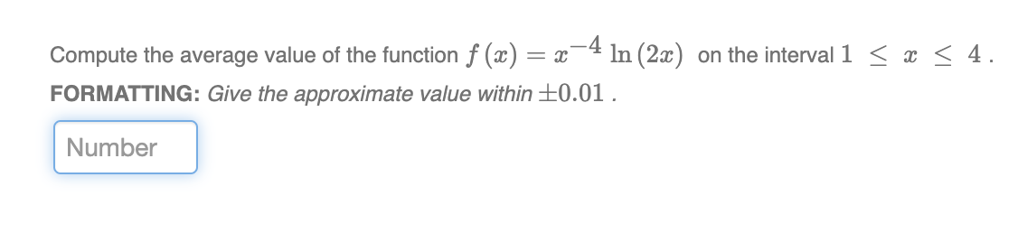 Solved Compute the average value of the function | Chegg.com