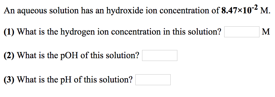 Solved Arrange The Following Solutions In Order Of