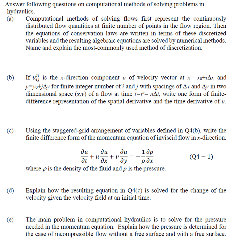 Answer following questions on computational methods | Chegg.com