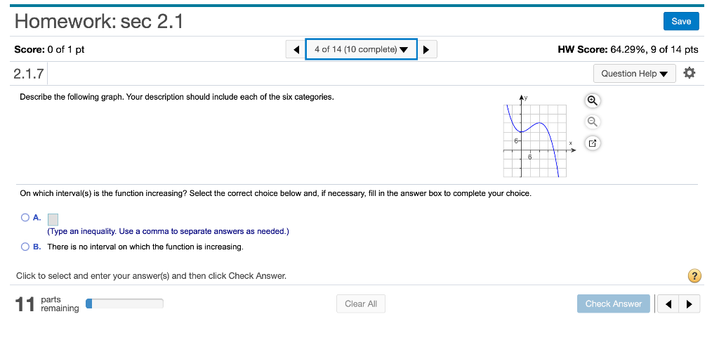 Solved Homework Sec 2 1 Save Score 0 Of 1 Pt 4 Of 14 10