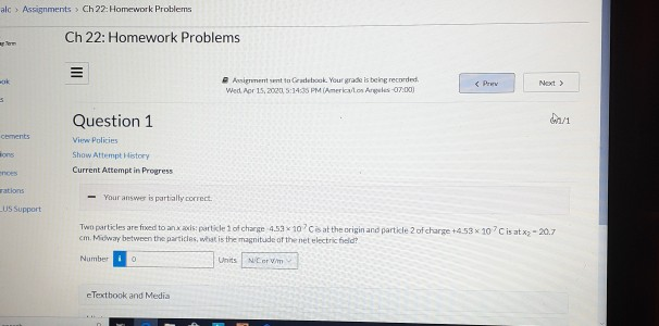 Solved alc > Assignments > Ch22: Homework Problems Ch 22: | Chegg.com