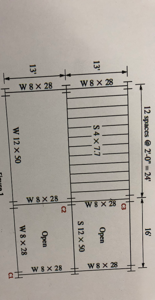 Solved 12 spaces @ 2-0"-24 8 2 13. Co S 4 × 7.7 S12 × 50 3 | Chegg.com