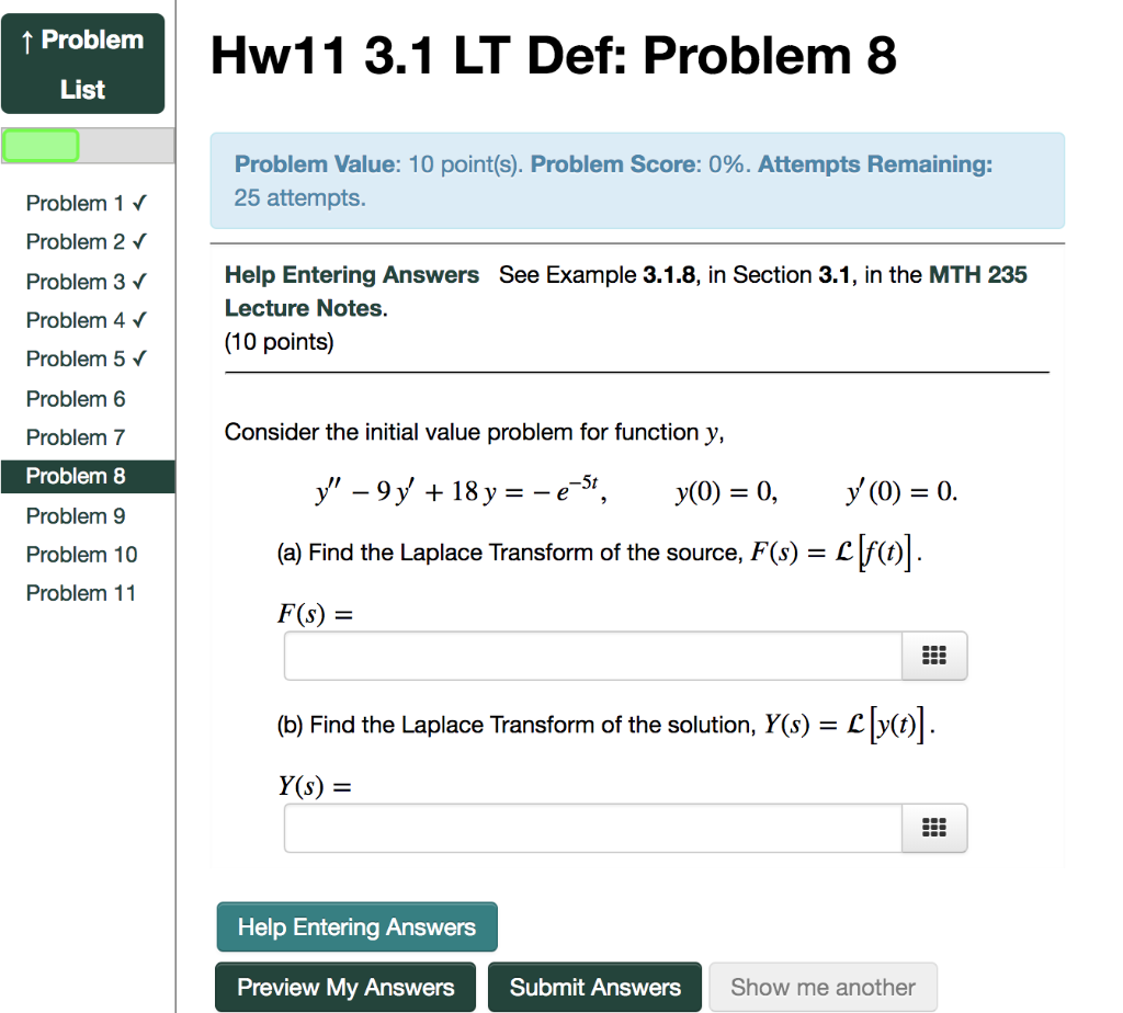 Solved t Problem Hw11 3.1 LT Def: Problem 8 List Problem | Chegg.com