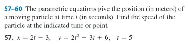 Solved 57-60 The parametric equations give the position (in | Chegg.com