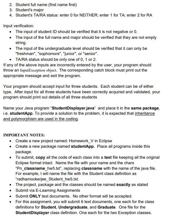 Solved IMPORTANT NOTES: • Create a new project named: | Chegg.com