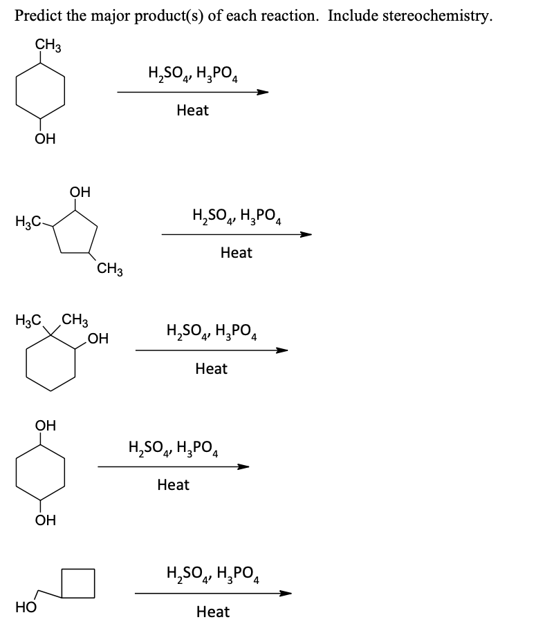 Solved Predict the major product(s) of each reaction. | Chegg.com
