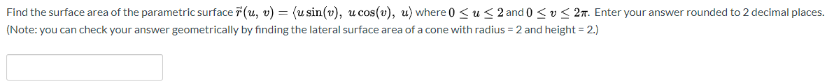 Match the plot of each parametric surface to its | Chegg.com
