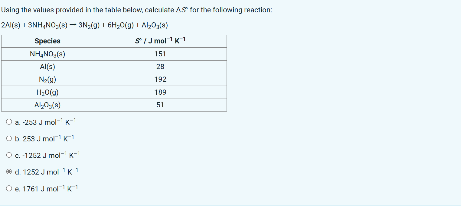 Solved Using the values provided in the table below, | Chegg.com