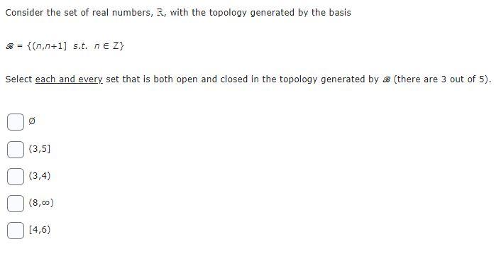 Solved Consider the set of real numbers, R, with the | Chegg.com