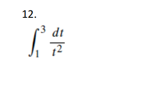 Solved ∫13t2dt | Chegg.com