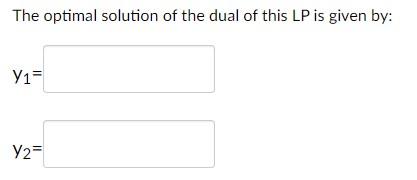 Solved Consider the following LP and its optimal tableau: | Chegg.com